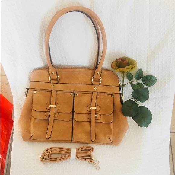 Diophy | Bags | Beautiful Leather Tote Diophy Satchel Crossbody | Poshmark